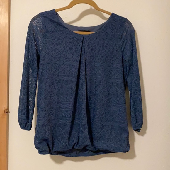 Alyx | Tops | Dusty Blue Blouse | Poshmark